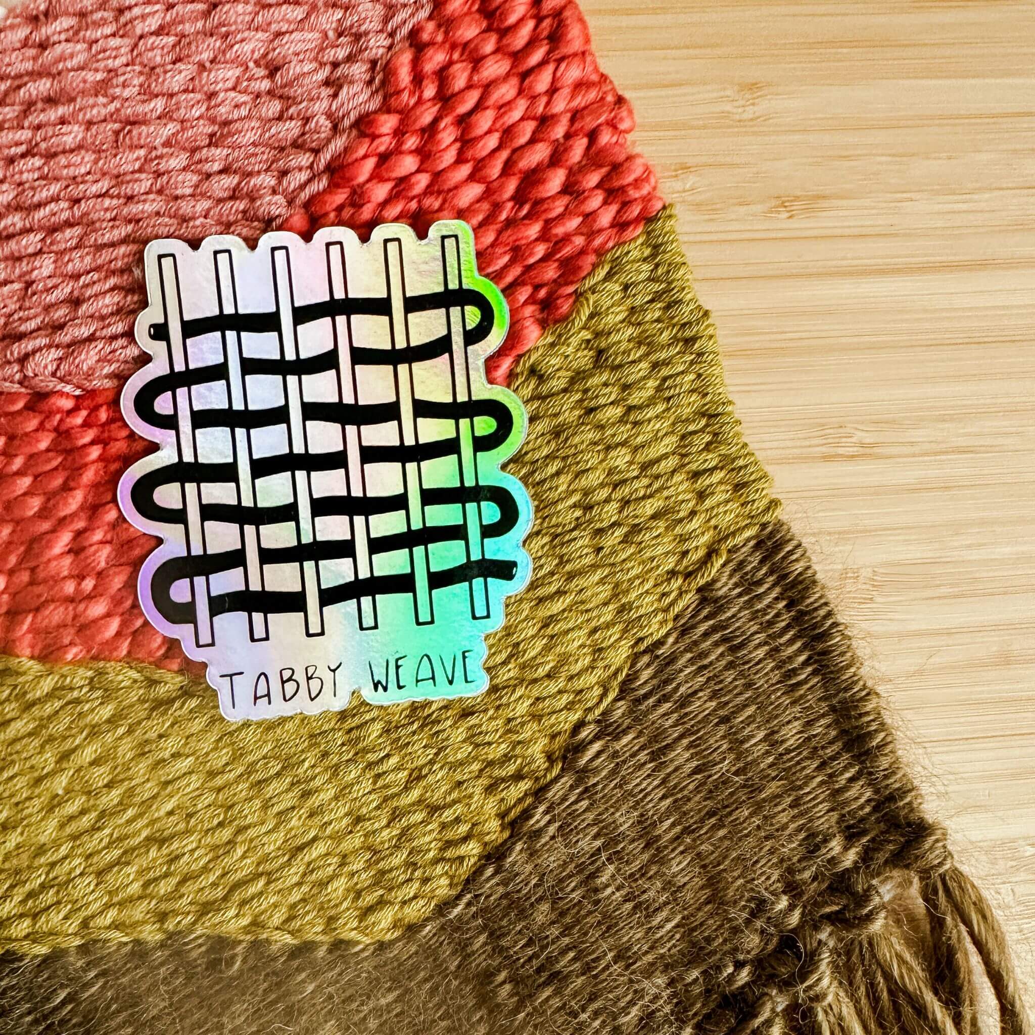 Tabby Weave Stitch Sticker – Wear and Woven